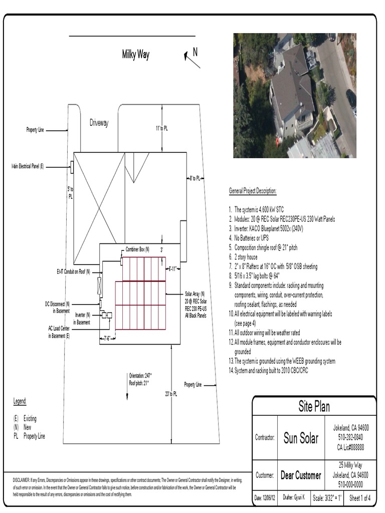Solar Permit Package for Ground Mount System | PDF | Photovoltaic ...