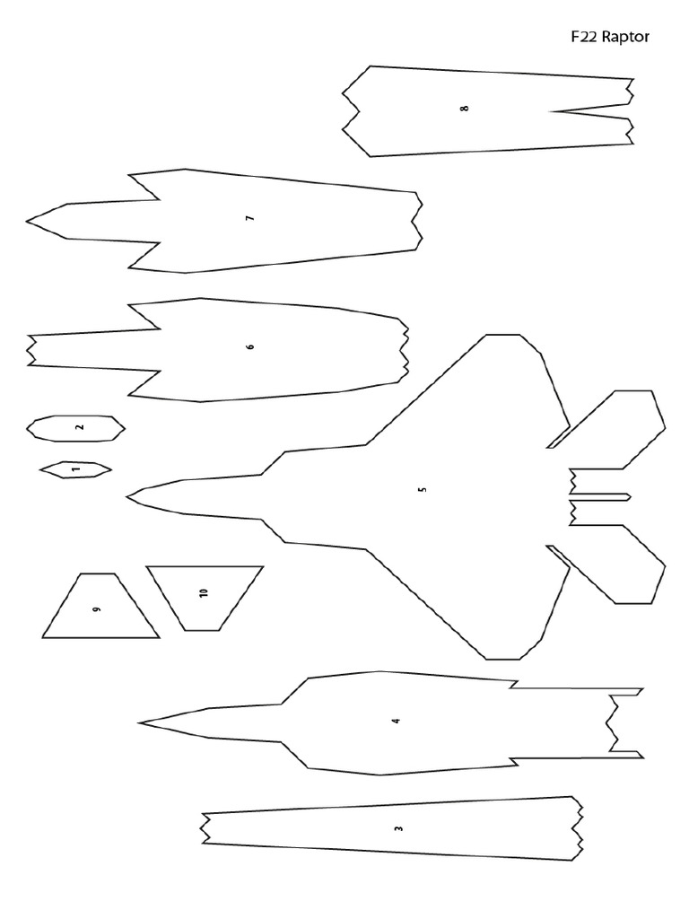 Template f22raptor a3 Num | PDF