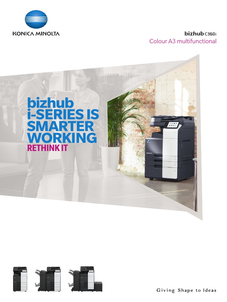 Bizhub C360i DATASHEET | PDF | Fax | Image Scanner