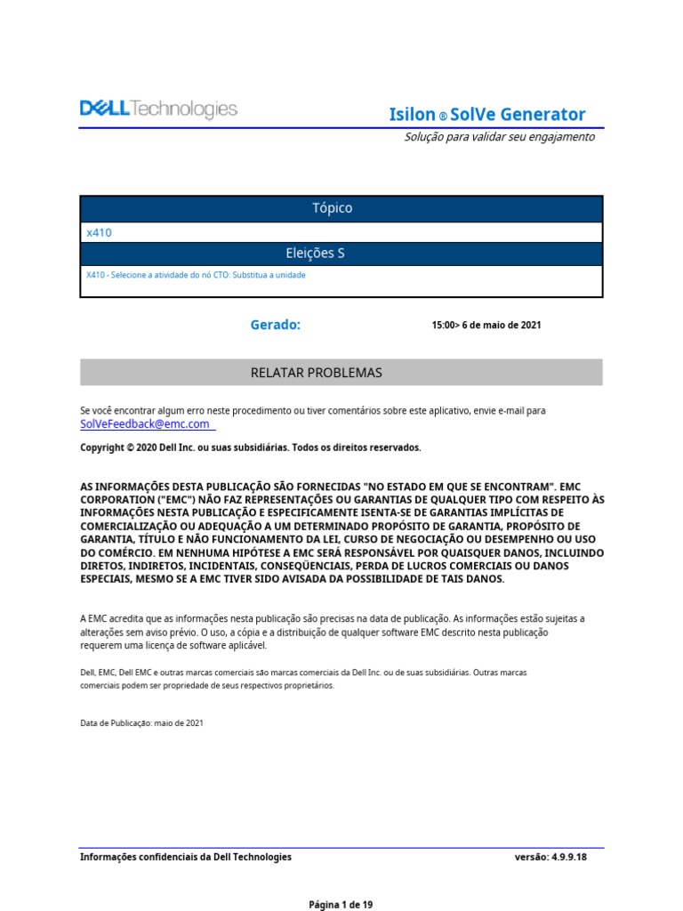 Isilon - x410-X410 - Select CTO Node Activity - Replace Drive-1.en - PT ...