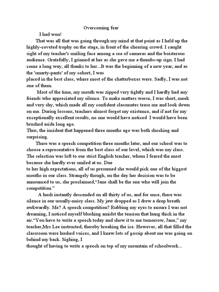 Overcoming Fear | PDF