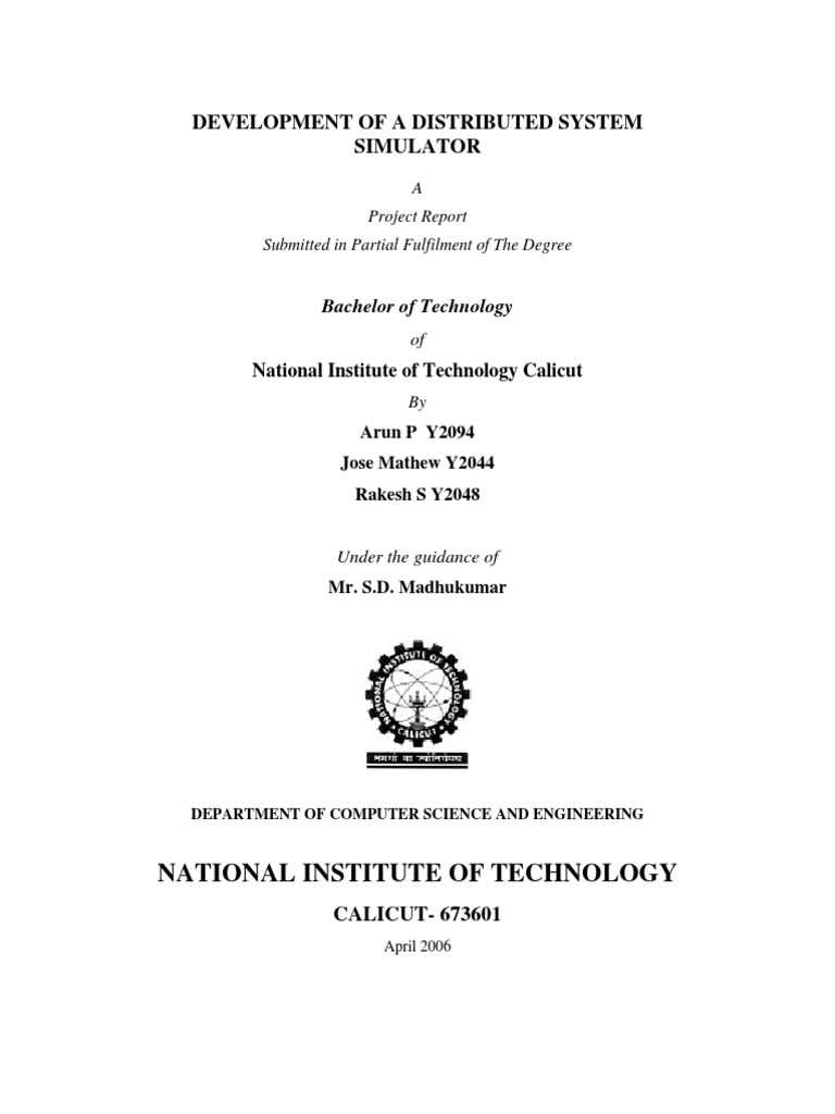 Development Of A Distributed Systems Simulator For Event Based Middle Ware Pdf Routing