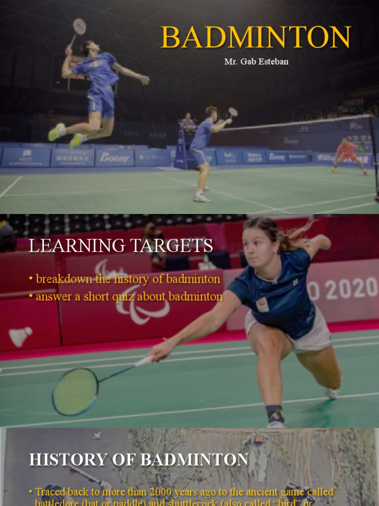 2nd Sem Grade 11 Badminton 1 | PDF