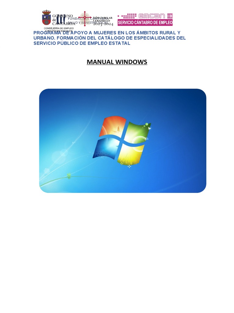 PORTADA MANUAL WINDOWS | PDF