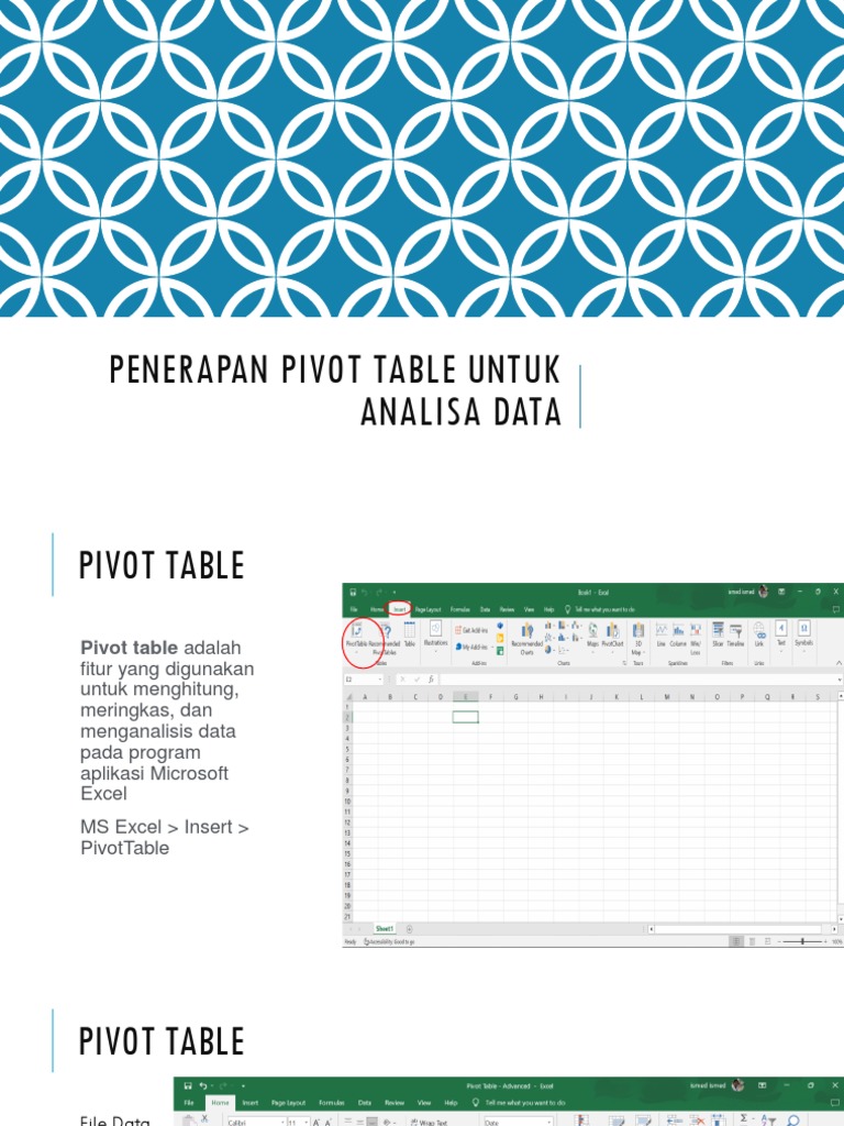 Penerapan PIVOT TABLE Untuk Analisa Data | PDF | Pengelolaan Keuangan ...