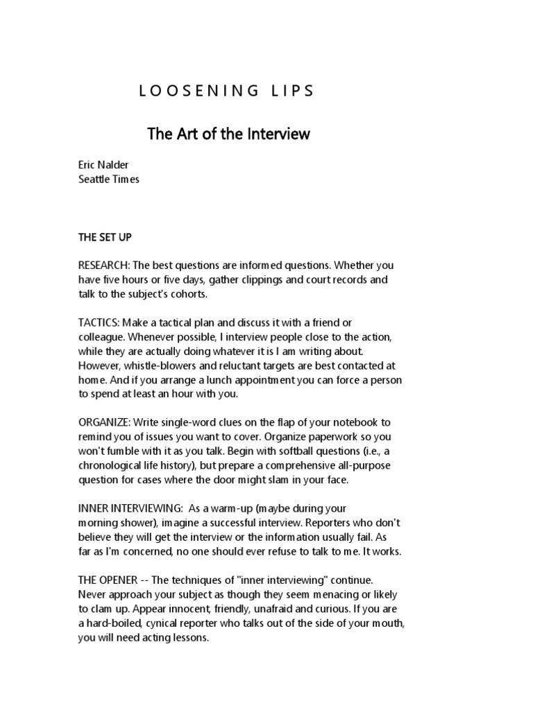 5A. NADLER Loosening Lips | PDF