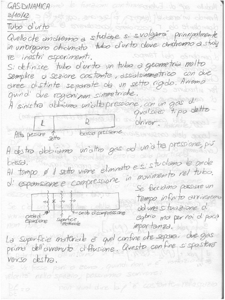 Q1 Gasdinamica Lezione 1-5 | PDF