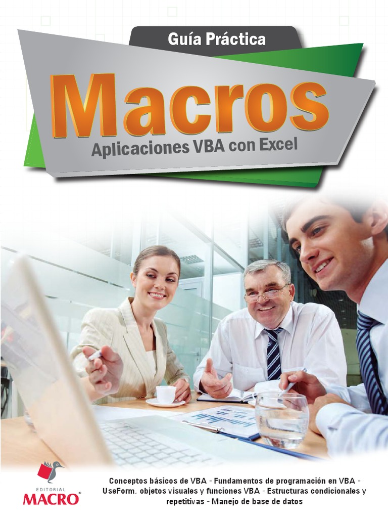 81.macros. Aplicaciones VBA Con Excel | PDF | Microsoft Excel | Macro (informática)