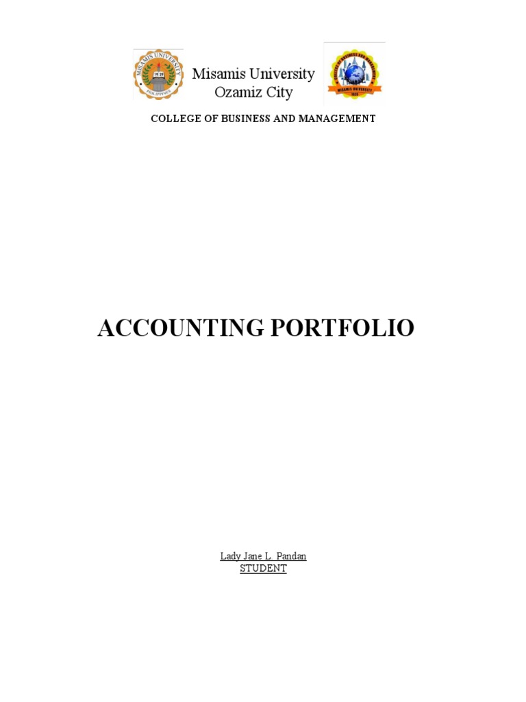 Accounting Portfolio | PDF | Accounting | Financial Statement