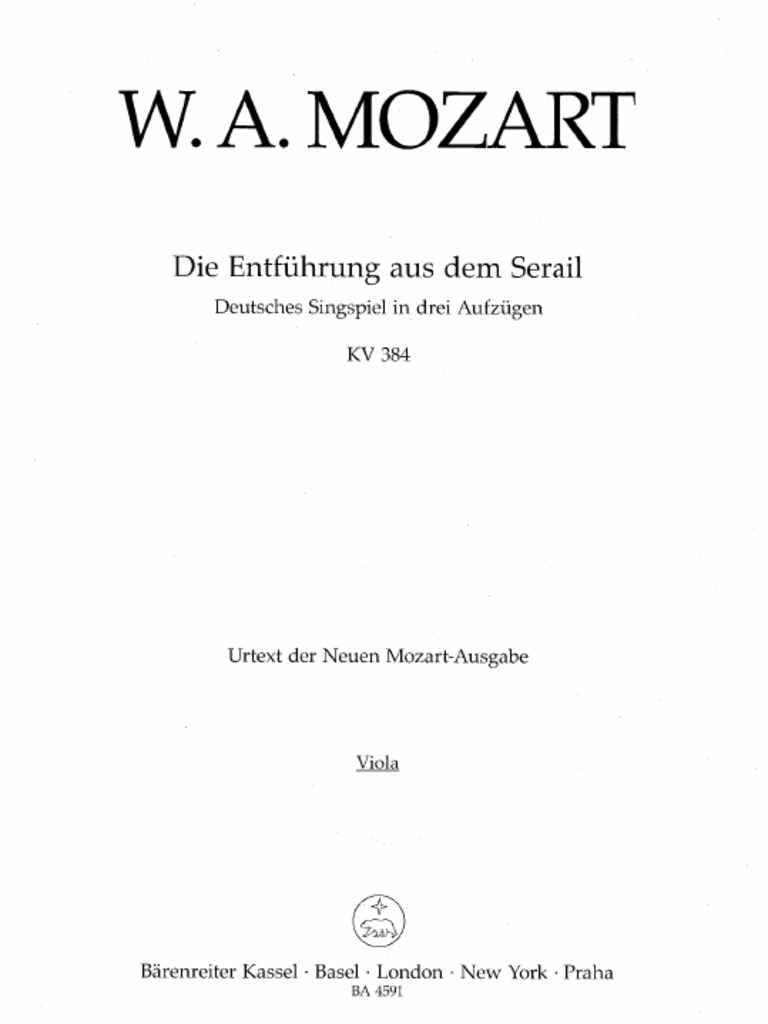 14 Mozart Martern Aller Arten-Serrallo Va | PDF