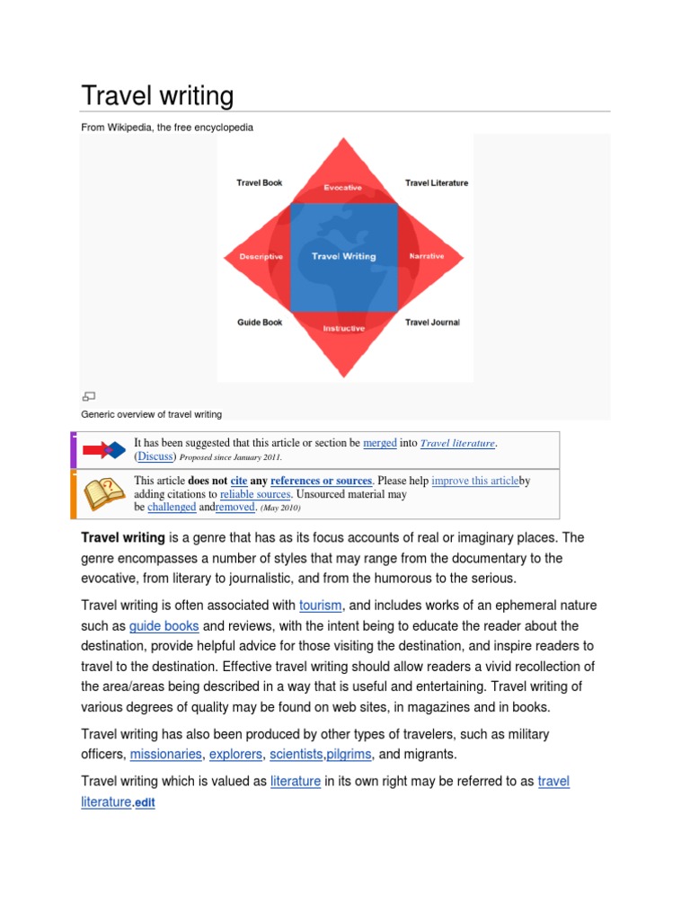Travel Writing | PDF | Travel Literature | Wikipedia