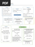 IGCSE Physics Formula Sheet | PDF | Force | Volt