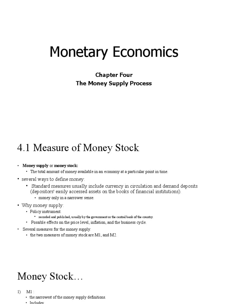 Understanding Money Supply Measures | PDF | Money Supply | Money