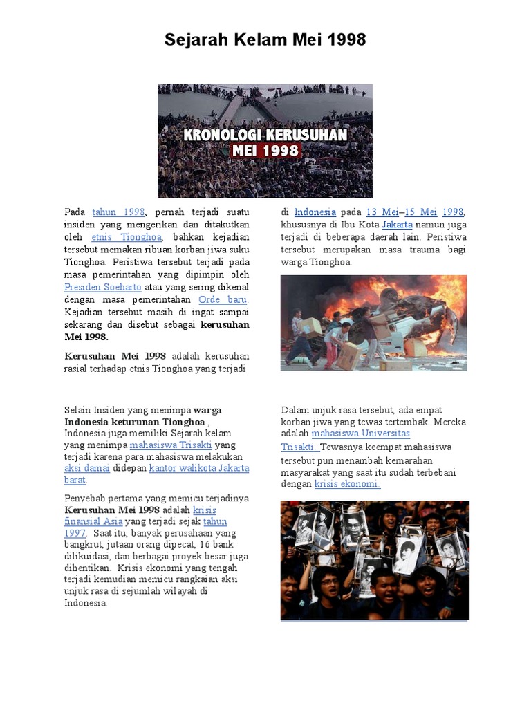 Sejarah 1998 | PDF
