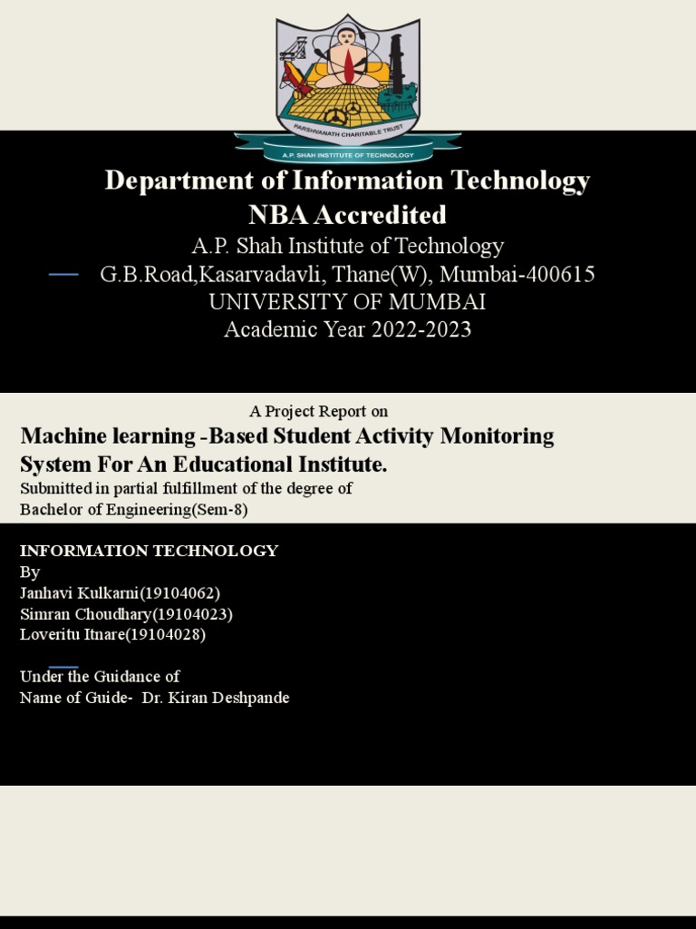 IT BE Project Presentation-2022-23 JSL | Download Free PDF | Use Case ...