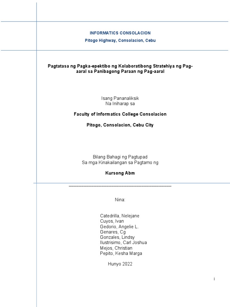 Pinal Na Awtput (Option 1) | PDF