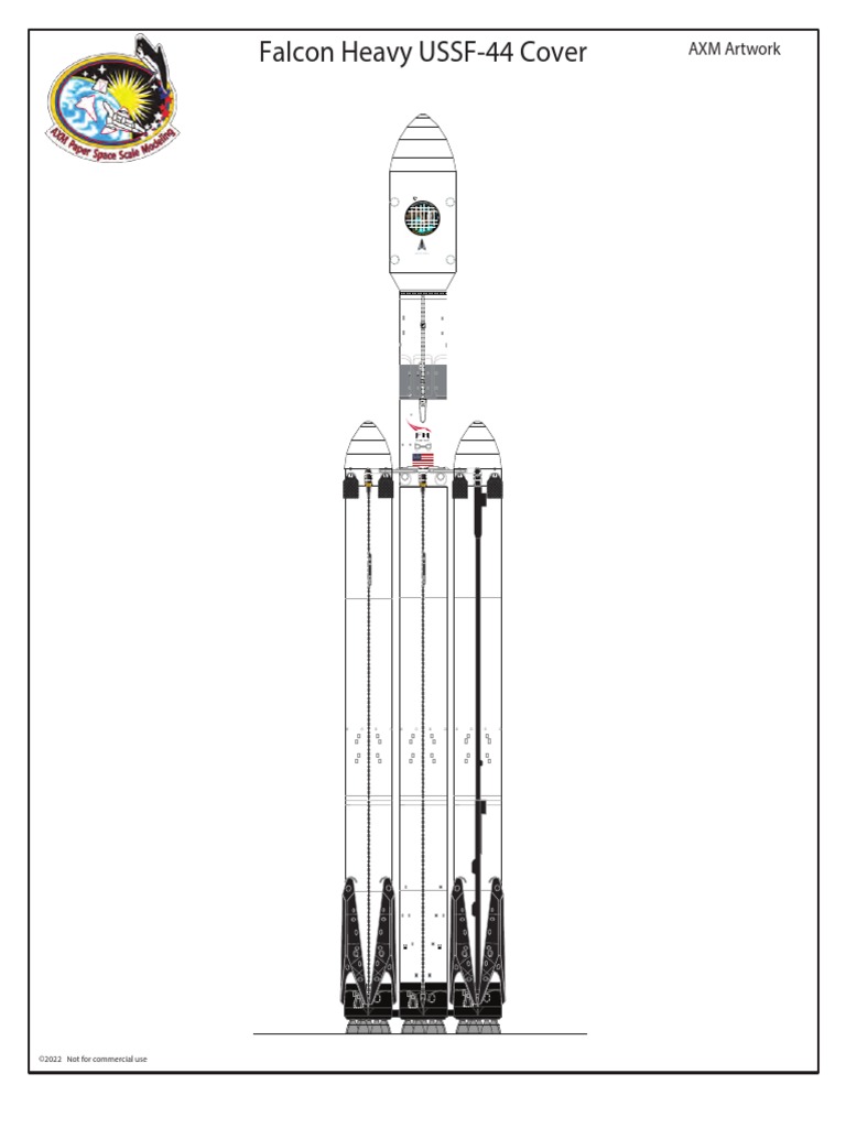 AXMFalcon Heavy Model | PDF | Falcon 9 | Spacecraft