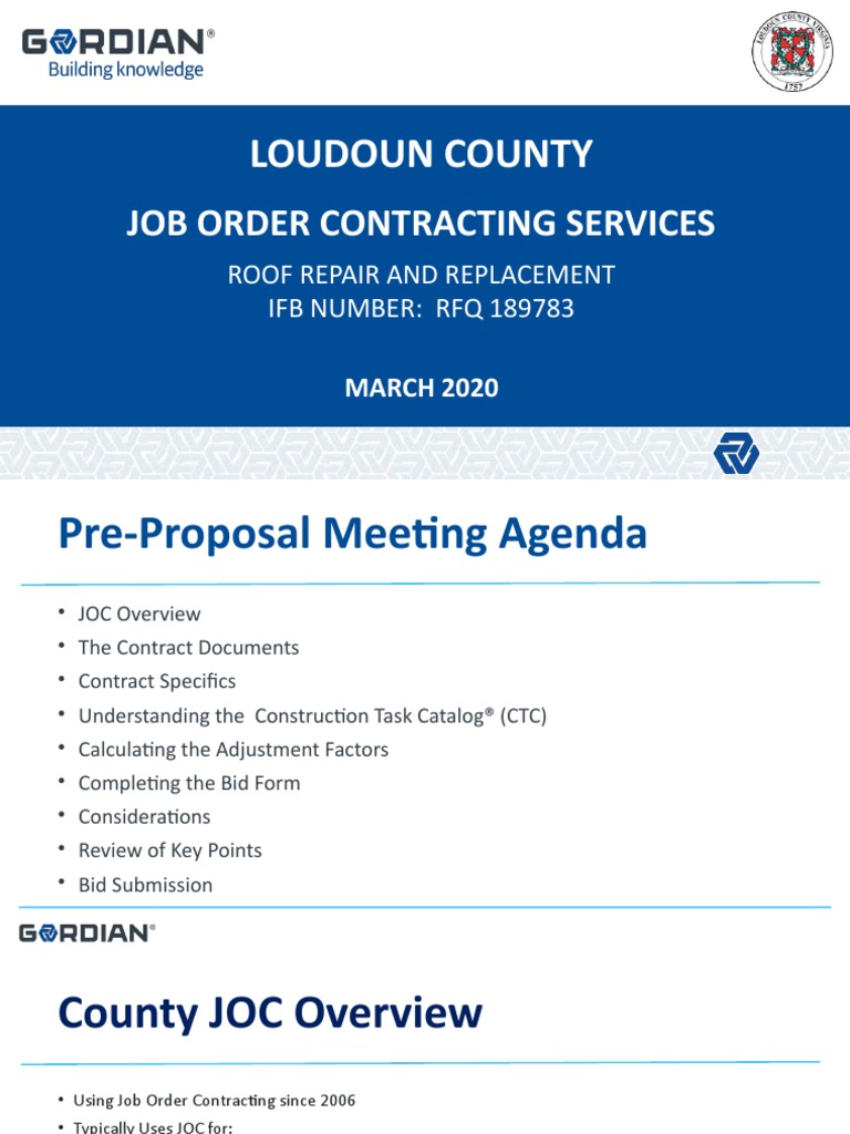 Pre-Bid Presentation | PDF | General Contractor | Procurement
