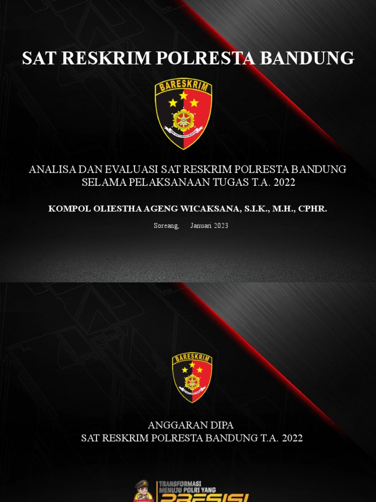 Paparan Anev Sat Reskrim 2022 | PDF