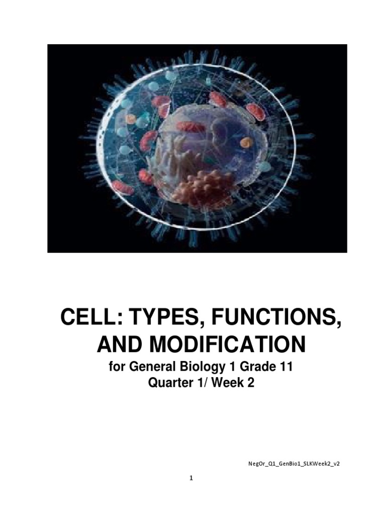 Q1 GenBio1 SLKWeek2 Edit | PDF | Tissue (Biology) | Connective Tissue