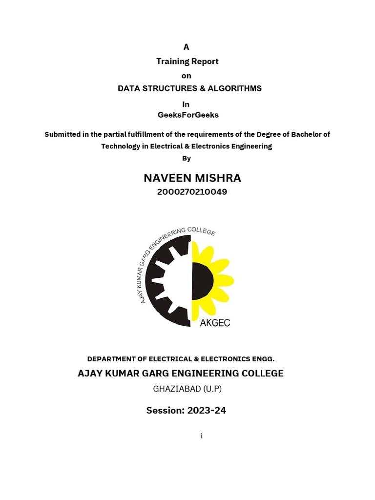 Naveen Report | PDF | Matrix (Mathematics) | Pointer (Computer Programming)