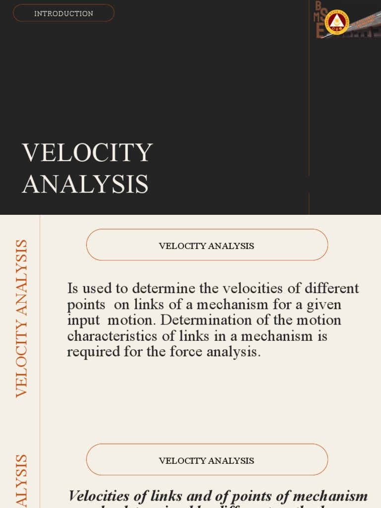 Lesson 3 Velocity Analysis | Download Free PDF | Velocity | Euclidean Vector