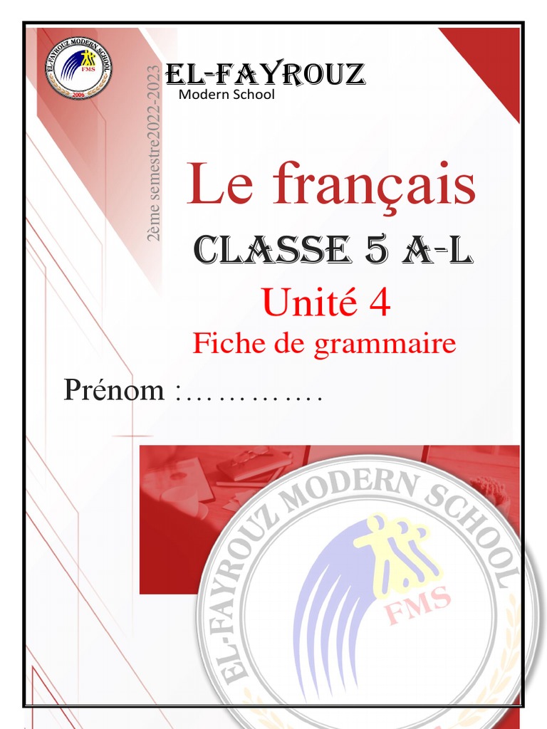 Fiche de Grammaire G5 | PDF