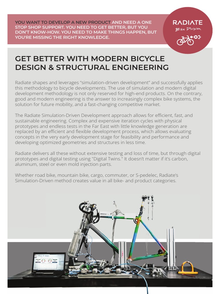 RADIATE - Bicycle Design and Structural Engineering | PDF