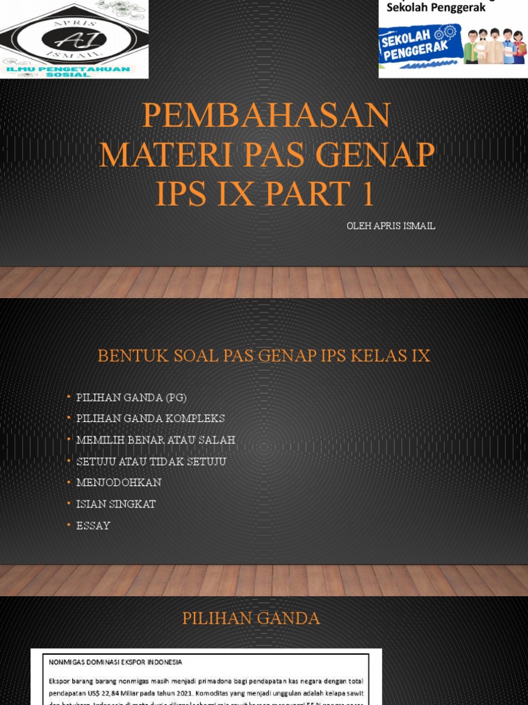 PEMBAHASAN MATERI PAS GENAP IPS IX PART 1 | PDF