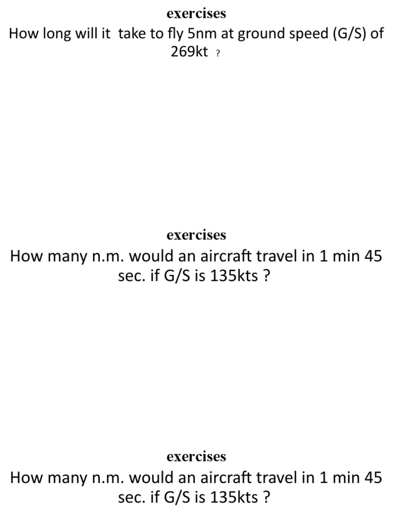 Exercises and Review in Navigation | PDF | Latitude | Longitude