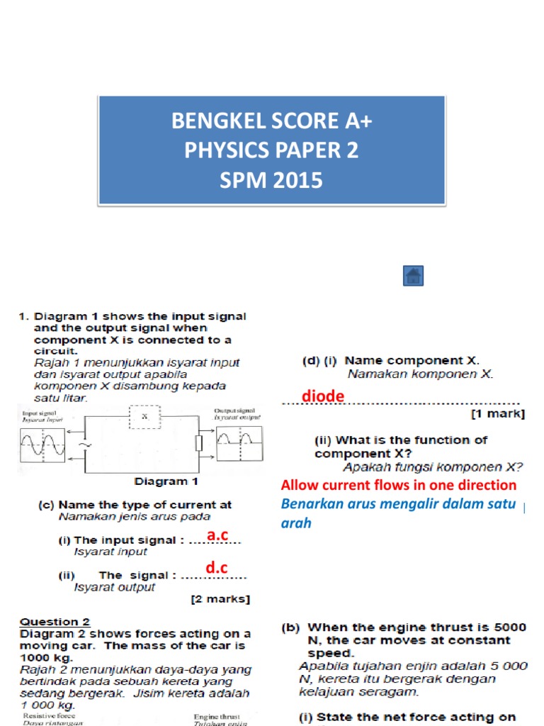 SPM 2015 Paper 2 | PDF | Inductor | Electromagnetic Induction