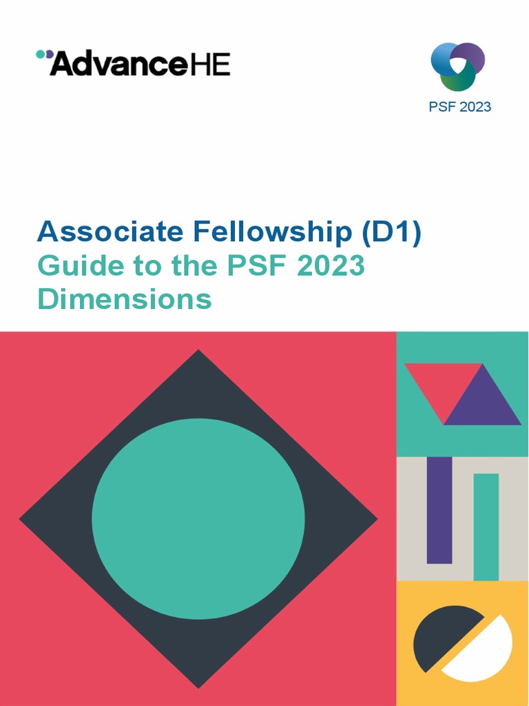 Guide To The PSF 2023 Dimensions - Associate Fellowship February 2023 ... Guide To The PSF 2023 Dimensions - Associate Fellowship February 2023 ...