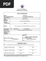 Locator Slip For Deped | PDF