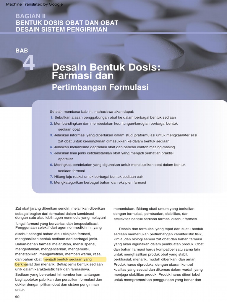 Chapter04 Drug Dosage Form and DDS Design | PDF