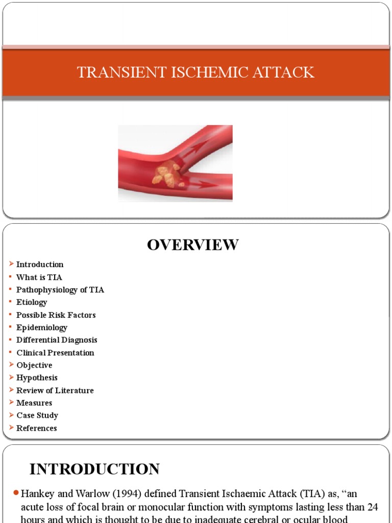 Transient Ischemic Attack Final | PDF | Stroke | Ischemia