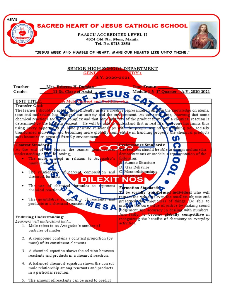 PETA CHEM Major Task | PDF | Chemistry | Mole (Unit)