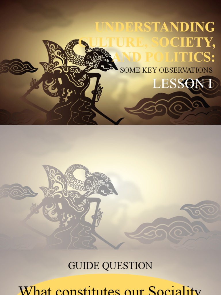 Ucsp Lesson 1 Grade 11 | PDF | Society | Identity (Social Science)