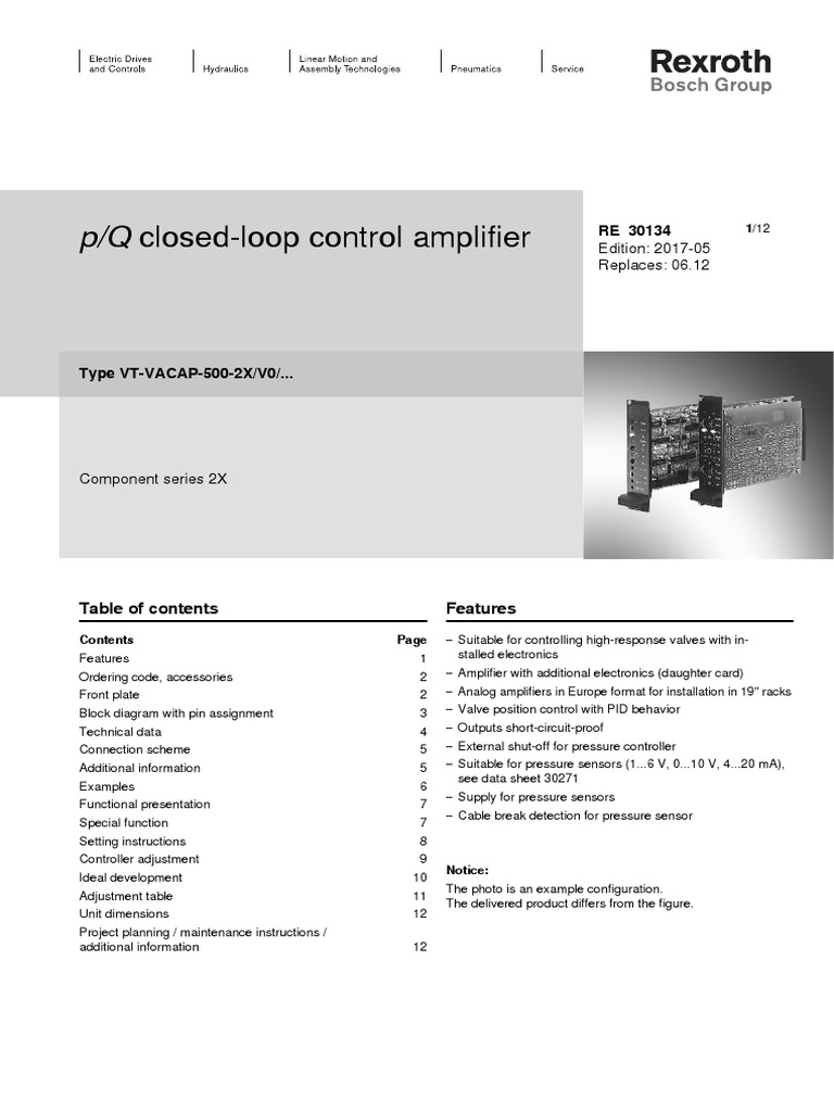 Rexroth | PDF | Vacuum Tube | Amplifier