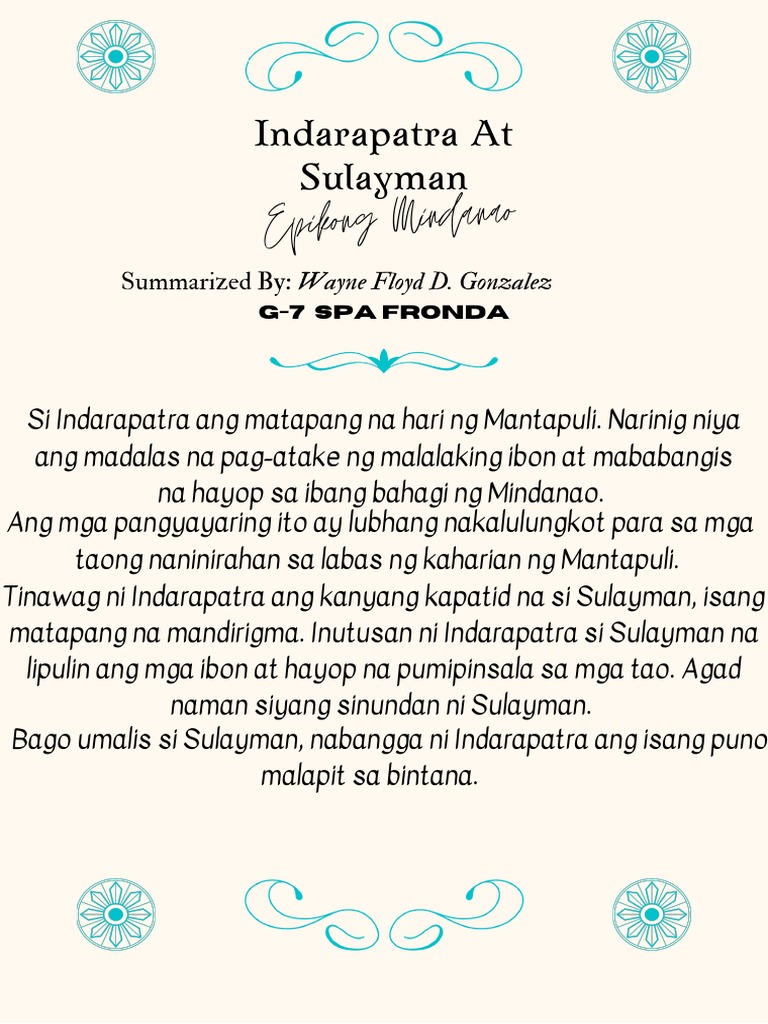 Indarapatra at Sulayman | PDF
