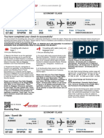 Air India Boarding Pass | PDF | Transport | Aviation