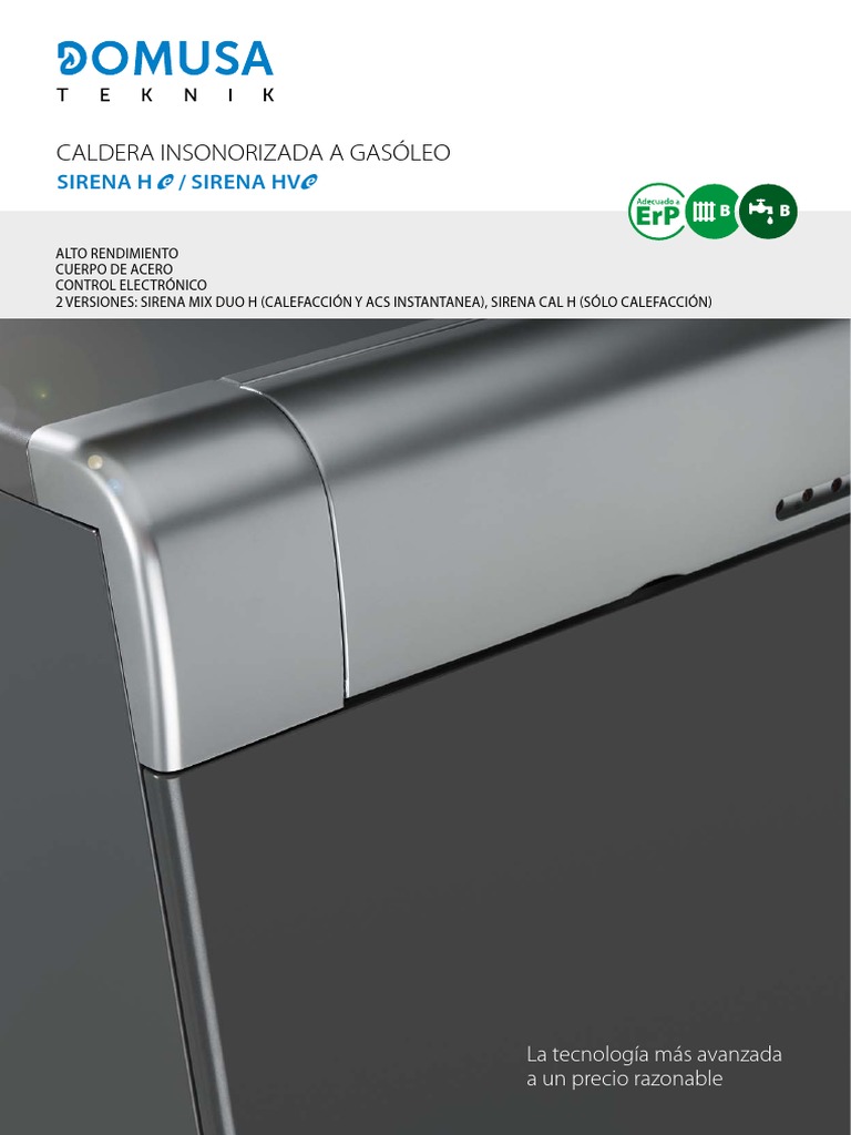 Catalogo Domusa Sirena-Hv-E | PDF | Calor | Agua