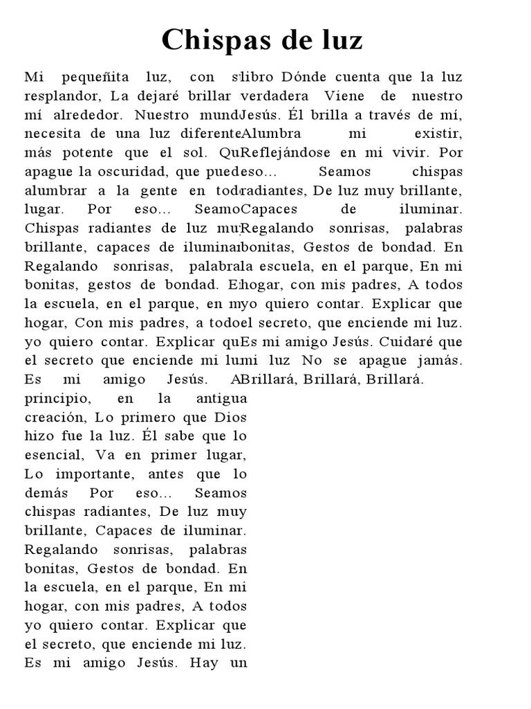 Chispas de Luz | PDF