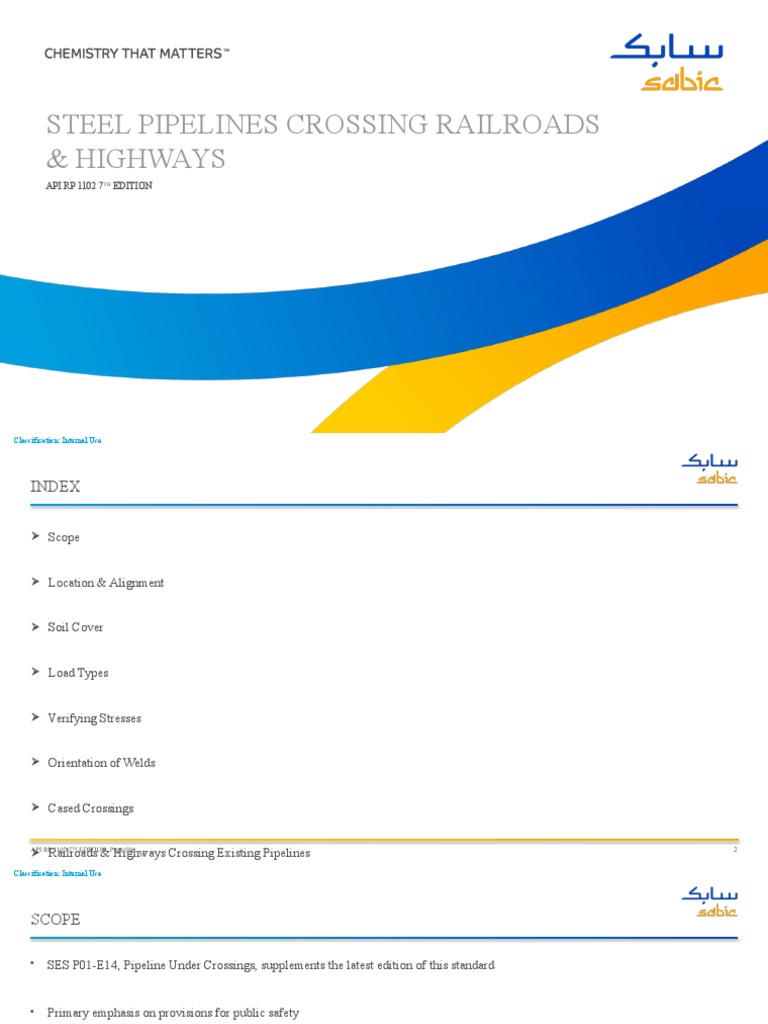 API RP 1102: Pipeline Crossing Standards | PDF | Pipe (Fluid Conveyance ...