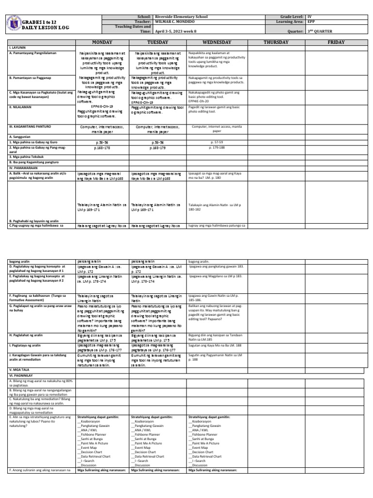 DLL_EPP 4_Q3_W9 | PDF