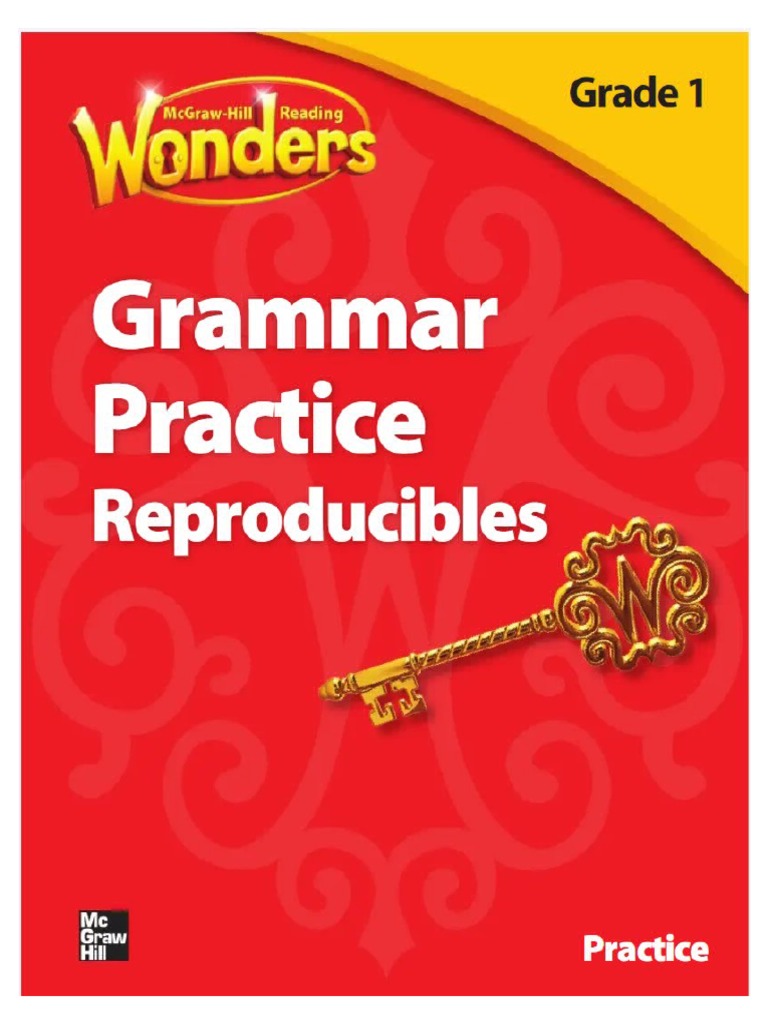 Wonders Grade 1 Grammar - Workbook | PDF