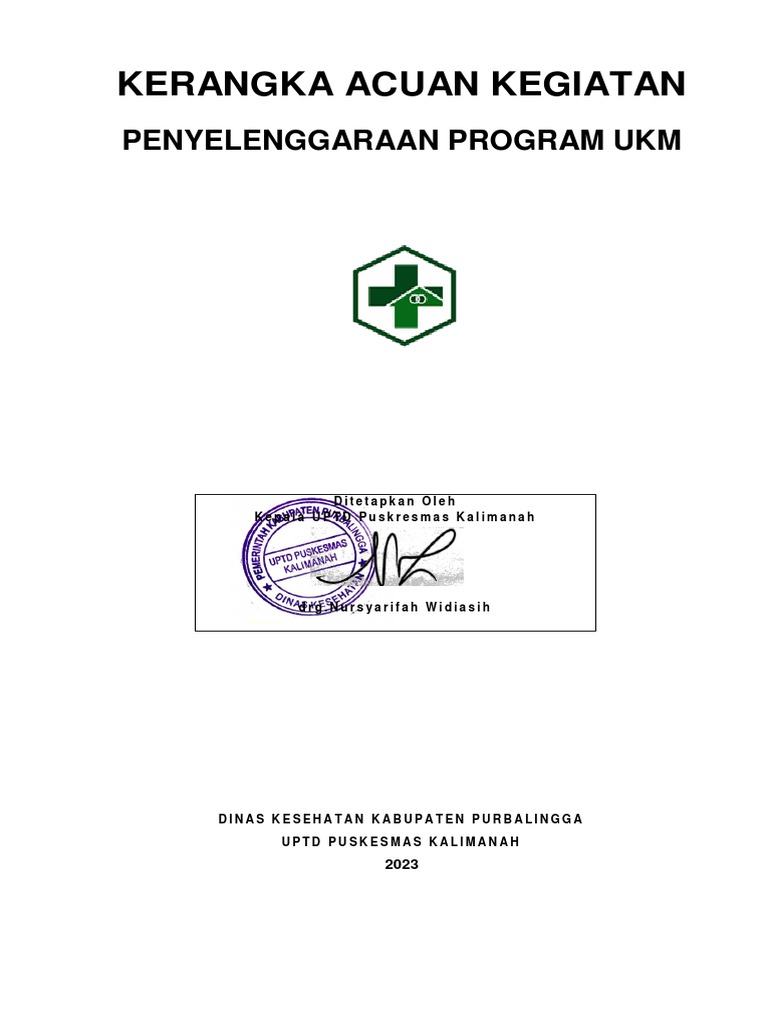 KAK Penyelenggaraan Program | PDF