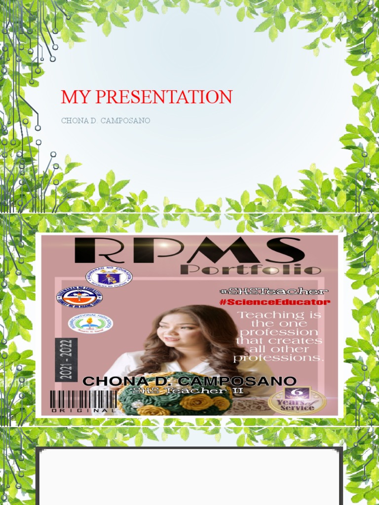 My presentation in emptech | PDF