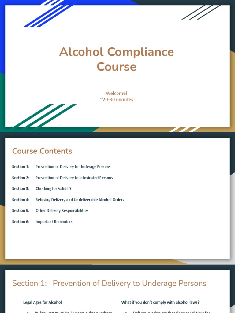 Alcohol Compliance Course Doordash | PDF | Identity Document ...