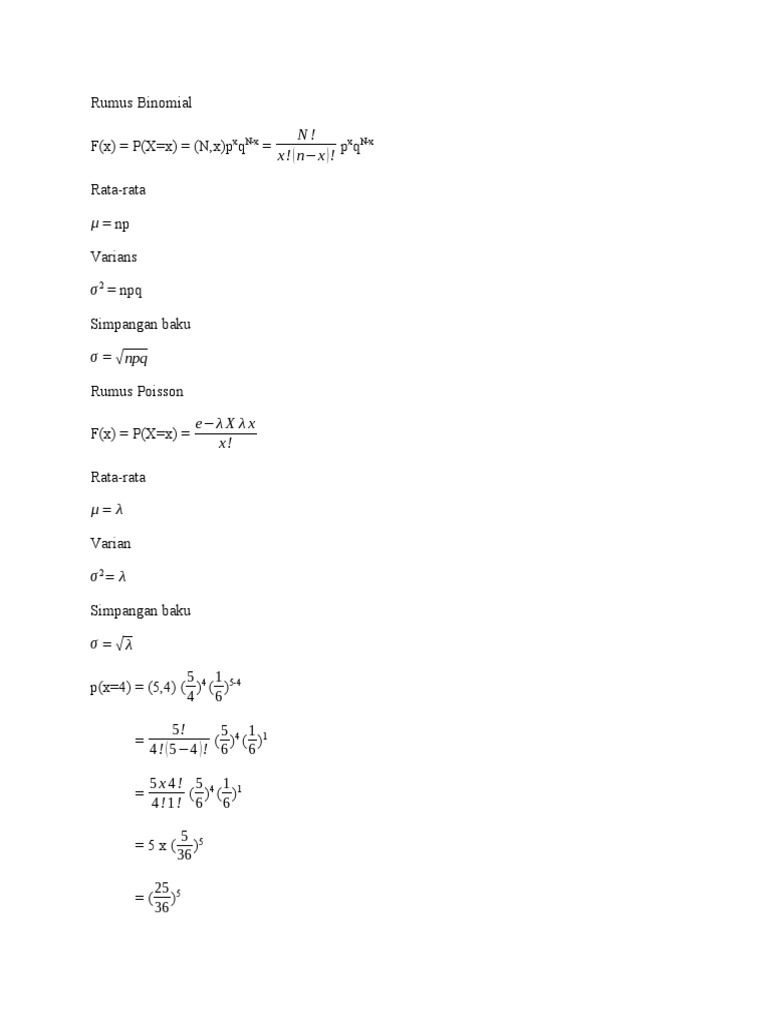 Rumus Binomial | PDF
