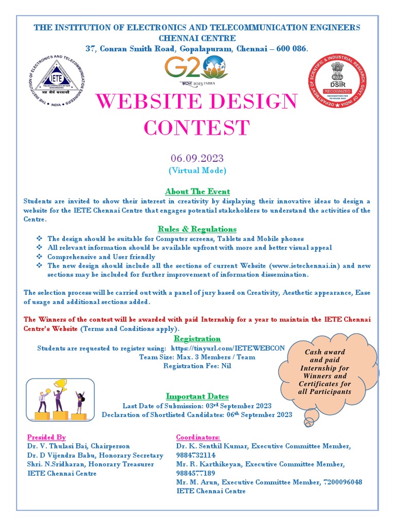 Website Design Contest-6!9!2023 | PDF | Computing